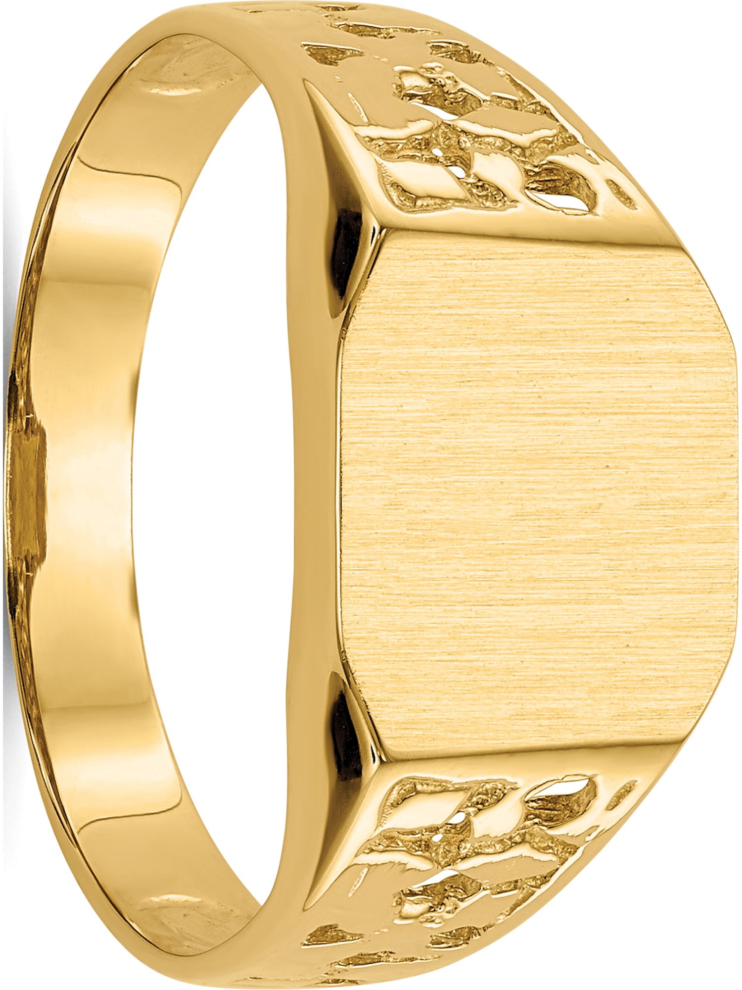 14k Yellow Gold Men's Signet Ring | Walmart Canada
