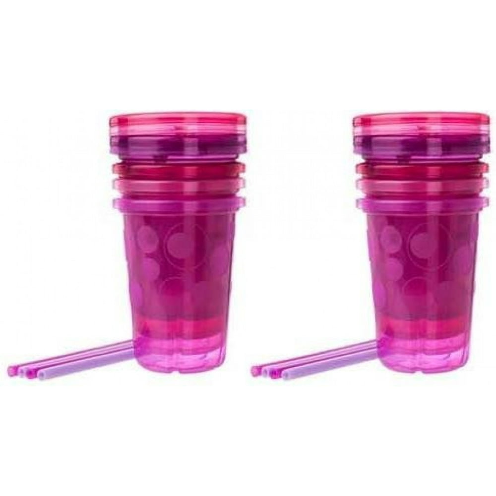 The First Years Take & Toss Spill-Proof Straw Cups - Pink Colors - 2 ...