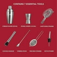 Vacu Vin Cocktail Set Plus - 7 Essential Tools for Mixing and Serving Cocktails - Dishwasher ...
