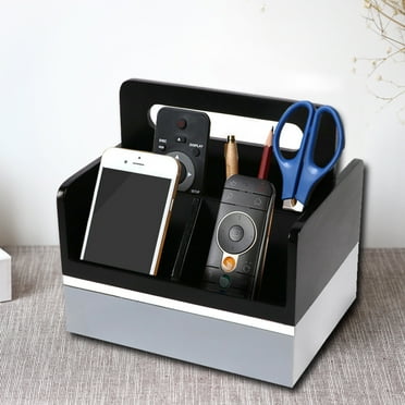 3-Slot Wooden Remote Control Holder, Remote Caddy Holder Media ...