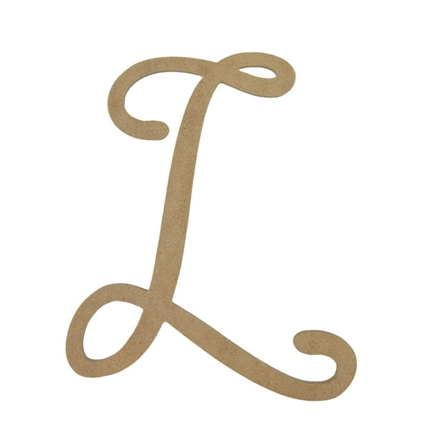 Wooden Letter Unfinished, Marcella Font, Craft Cutout - Walmart.com