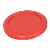 Pyrex (6) 7202-PC 1-Cup Round Red Lids & (6) 7202-PC 1-Cup Blue Lids ...