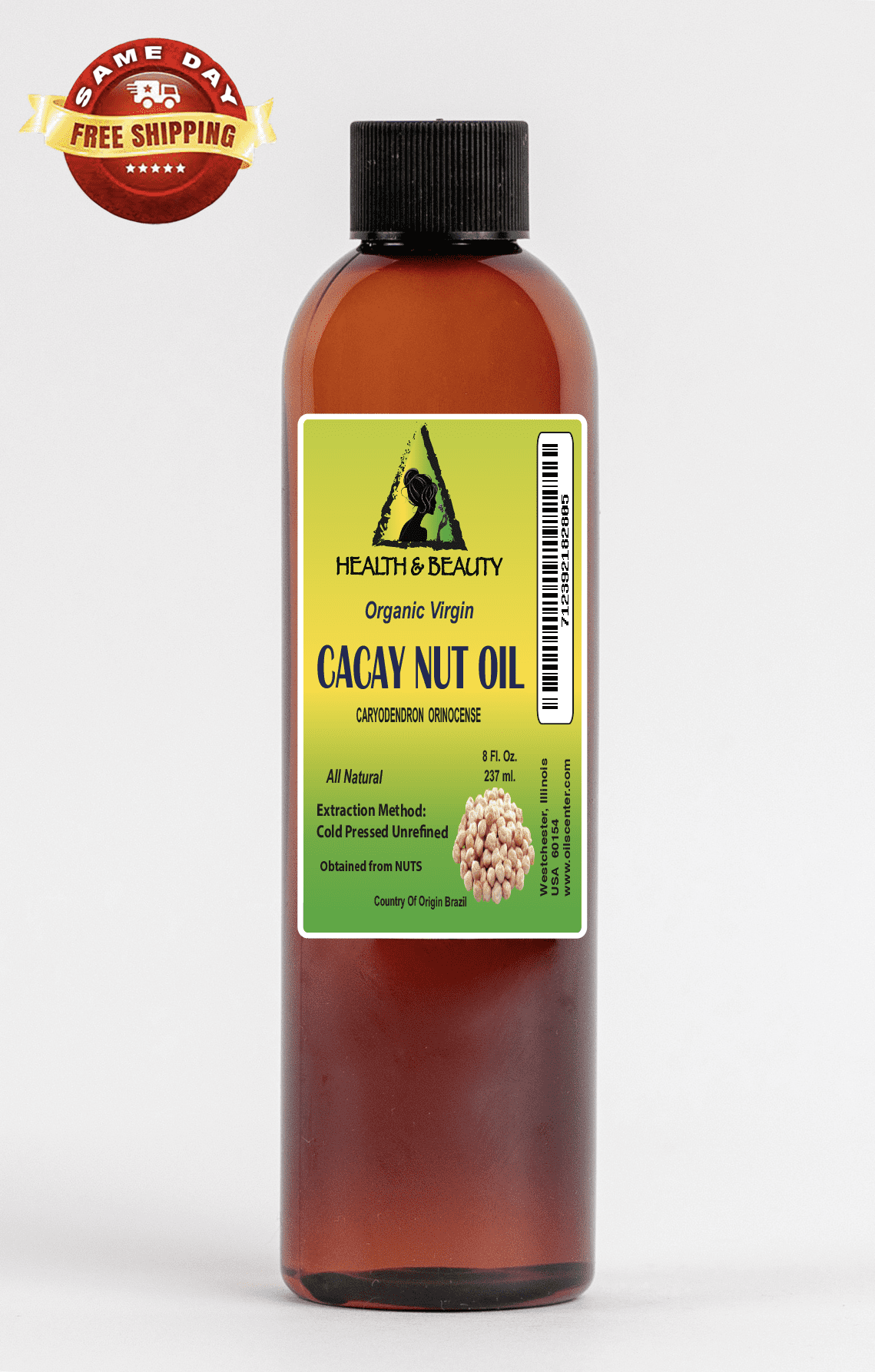 Cacay Nut / Kahai Oil Unrefined Virgin Organic Carrier Cold Pressed 100 ...