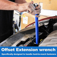 Offset Extension Wrench,15Inch Multifunctional Tight Reach Wrench ...