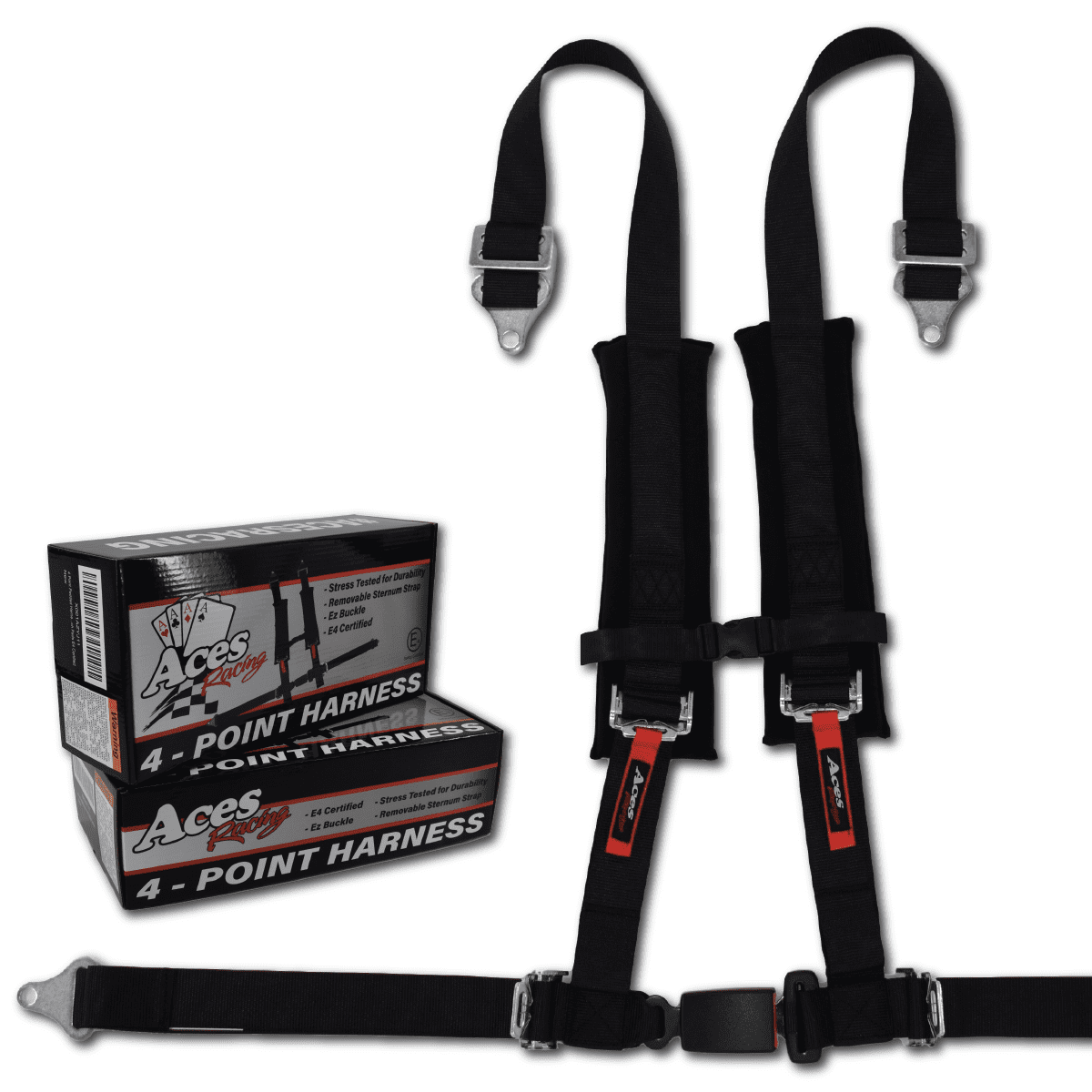 4 Point Harness With Ez-Buckle (Black) - Walmart.com