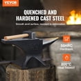 66Lbs Blacksmith Anvil, Heavy Duty Cast Steel Anvil with Round Horn ...