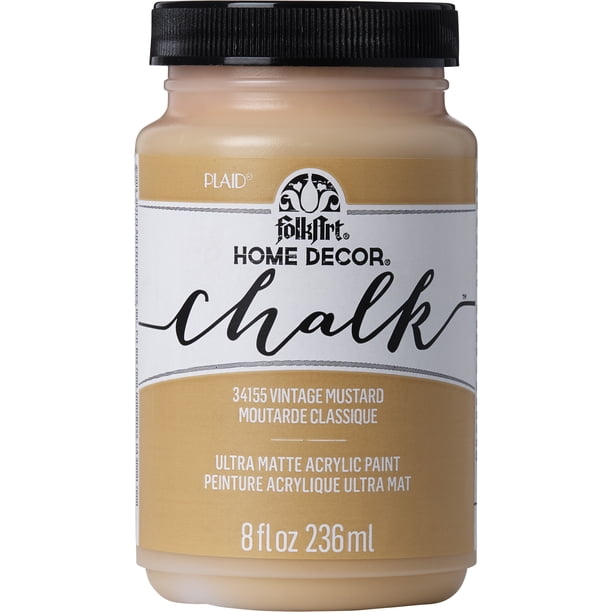 FolkArt Home Décor Chalk Acrylic Craft Paint, Vintage Mustard, Ultra ...