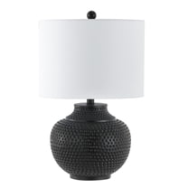 SAFAVIEH Hemper 21.5 in. Ancient Inspirations Table Lamp, Matte Black ...