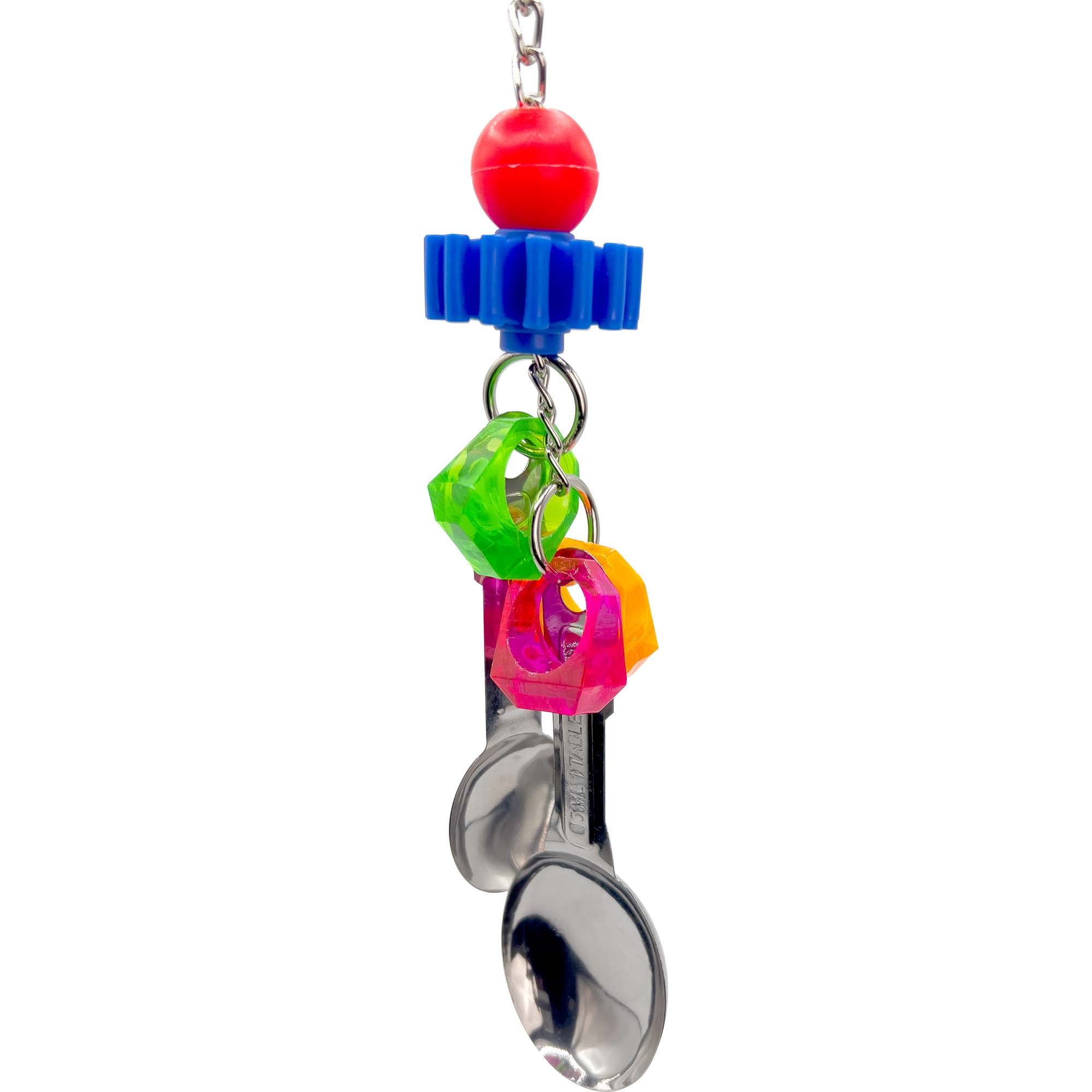 1053 Ring Spoon Beater M&M Bird Toys - Colorful Stainless Steel ...