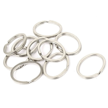 Metal DIY Craft Making Split Ring Key Ring Charms Silver Tone 10pcs ...
