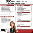 Deluxe Family Ready Home and Travel Professional First Aid Kit | 300-Piece Emergency Medical ...