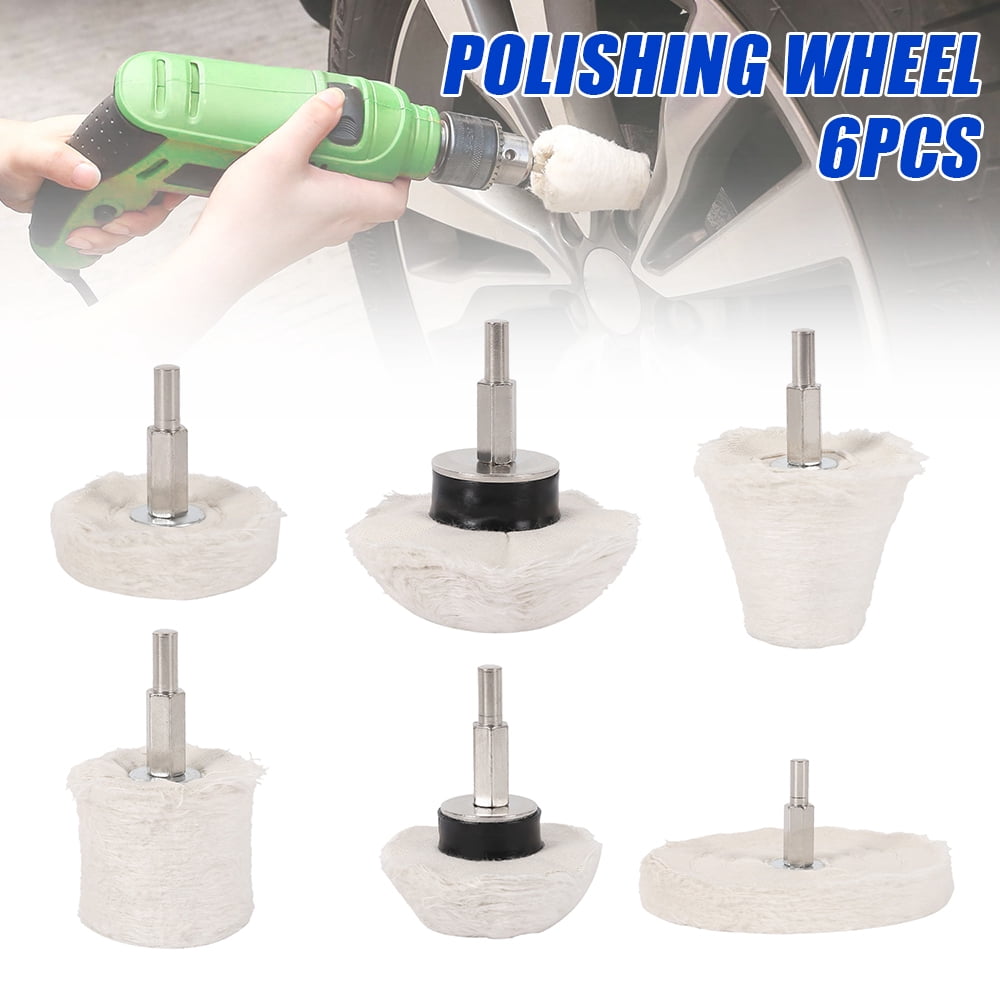 Buy Willstar 6PCS Polishing Wheel Polishing Buffing Pad Mop Wheel Drill ...