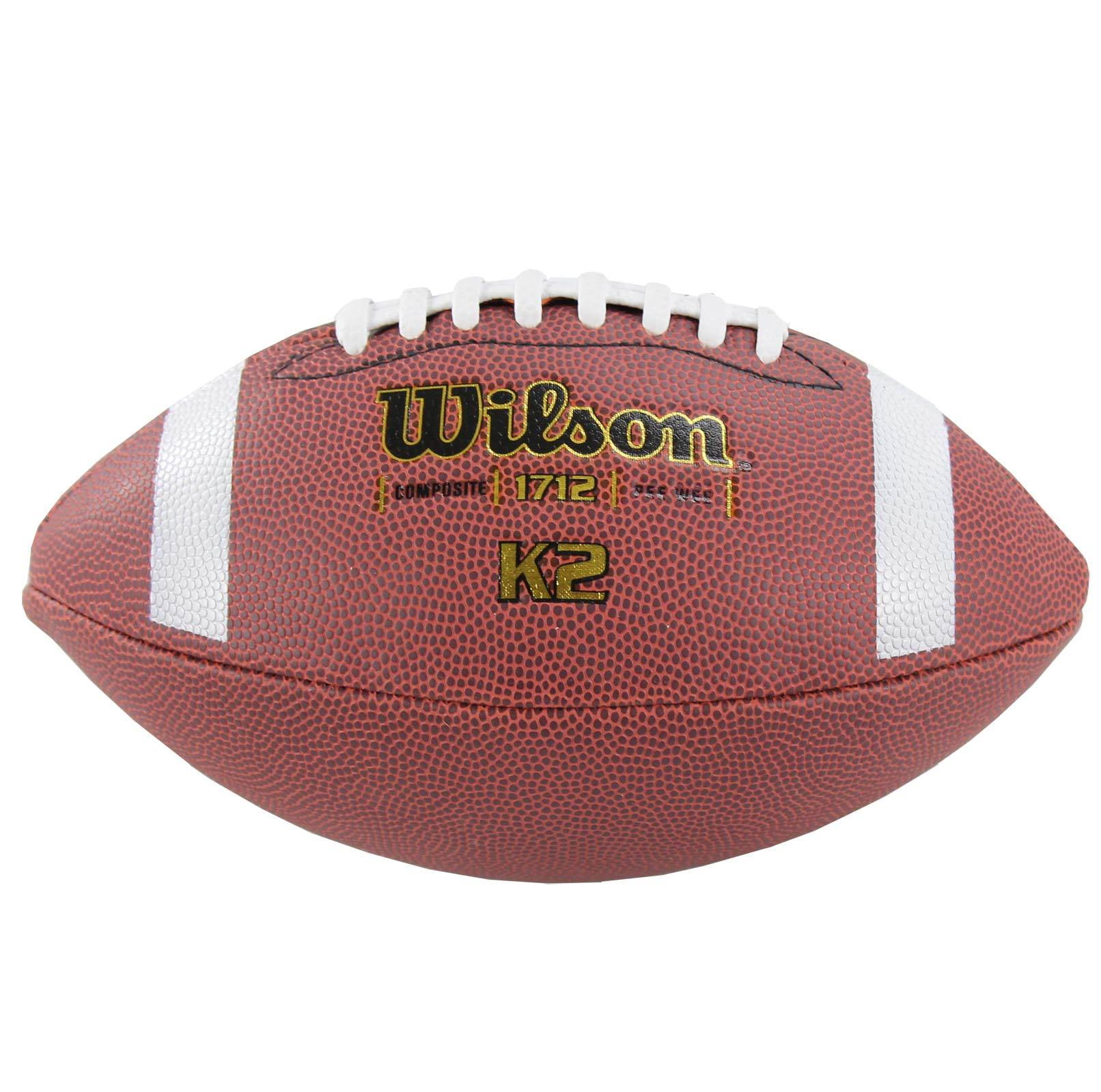 WILSON K2 Pee-Wee Size Soft Composite Leather Game Football Sports Ball ...