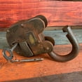Yuma Territorial Prison Cast Iron Lock & Keys With Antique Finish (3" x ...