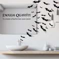 60PCS Halloween Bats Decoration, 4 Different Sizes Realistic PVC Black ...