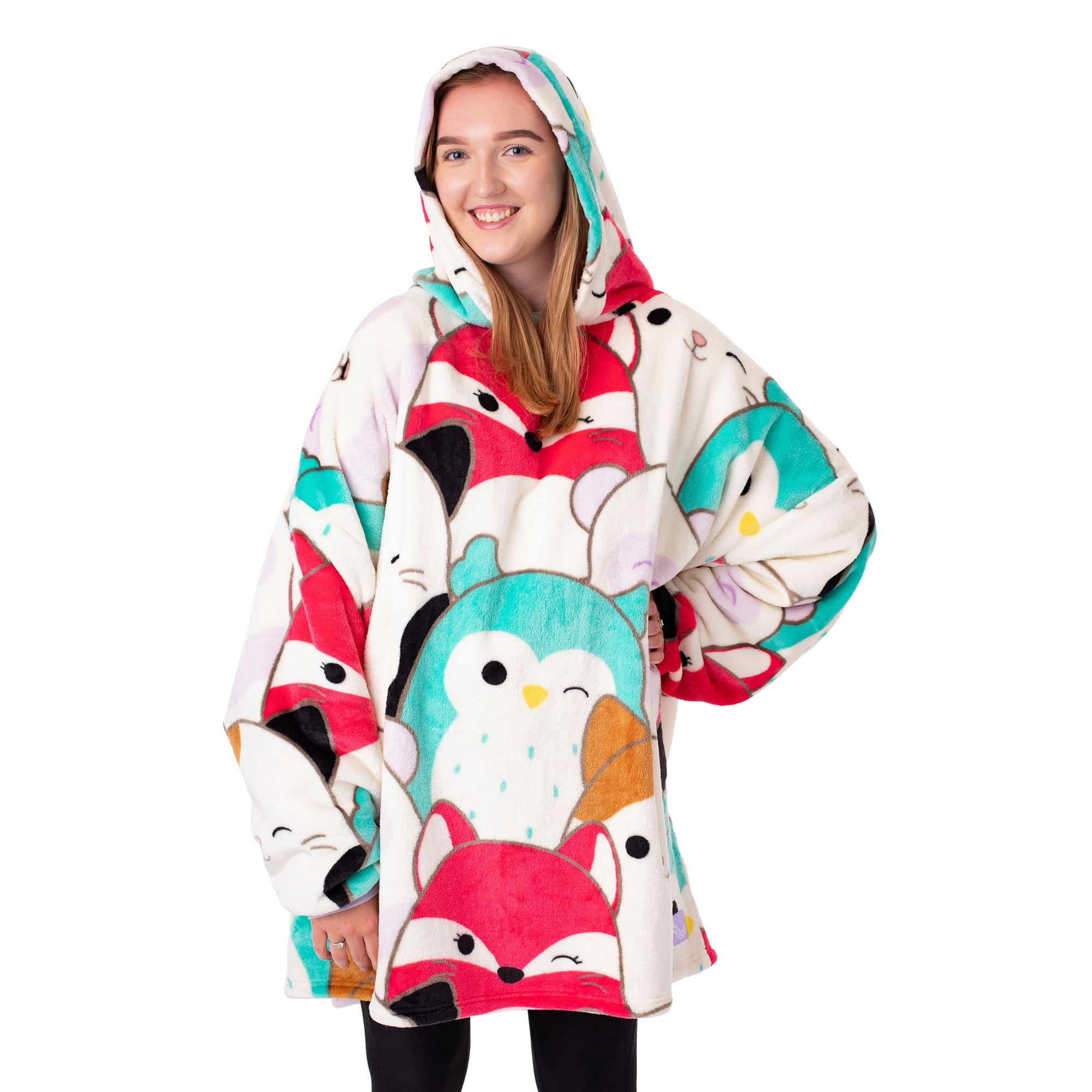 Click here for Squishmallows Womens Multicoloured Blanket Hoodie prices