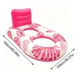 Inflatable Pool Float Bed, Large Water Floating Mattress for Swimming ...