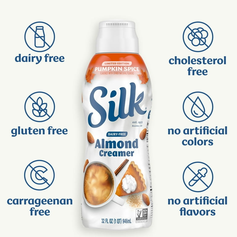 Silk Dairy Free Gluten Free Pumpkin Spice Almond Creamer 32 fl oz Walmart