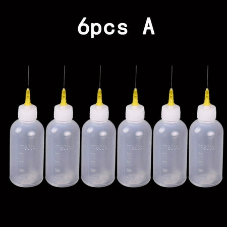 6 Needle Tip Bottle Liquid Flux Dispenser Oil Applicator Dropper ...