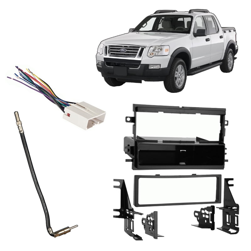 Fits Ford Explorer 2006-2010 Single DIN Stereo Harness Radio Install ...