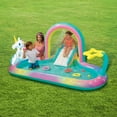 Play Day Round Inflatable Rainbow Play Center, Ages 2 & Up, Unisex ...
