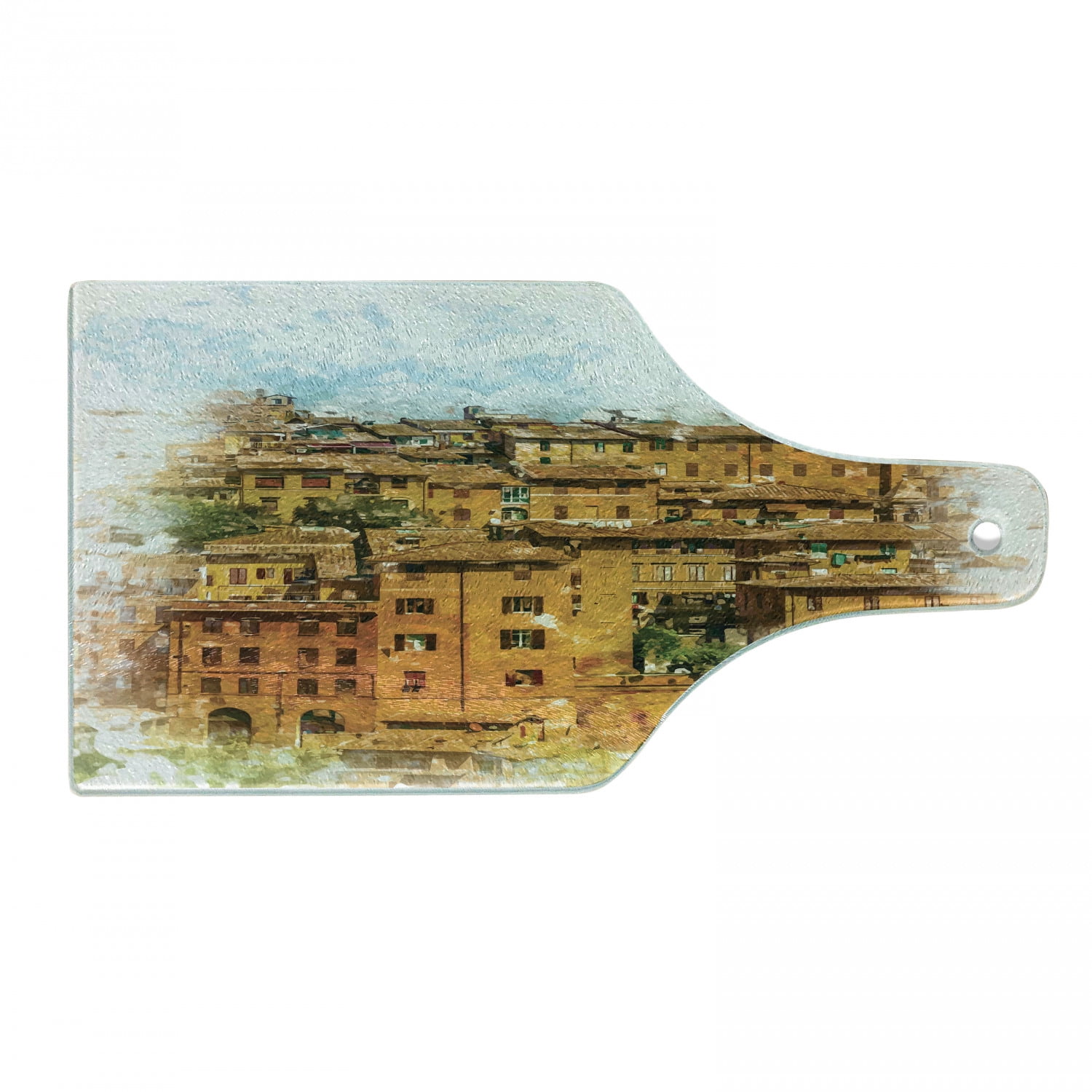 Italian Cutting Board, Faded Historic Photo Italian Town with Old ...