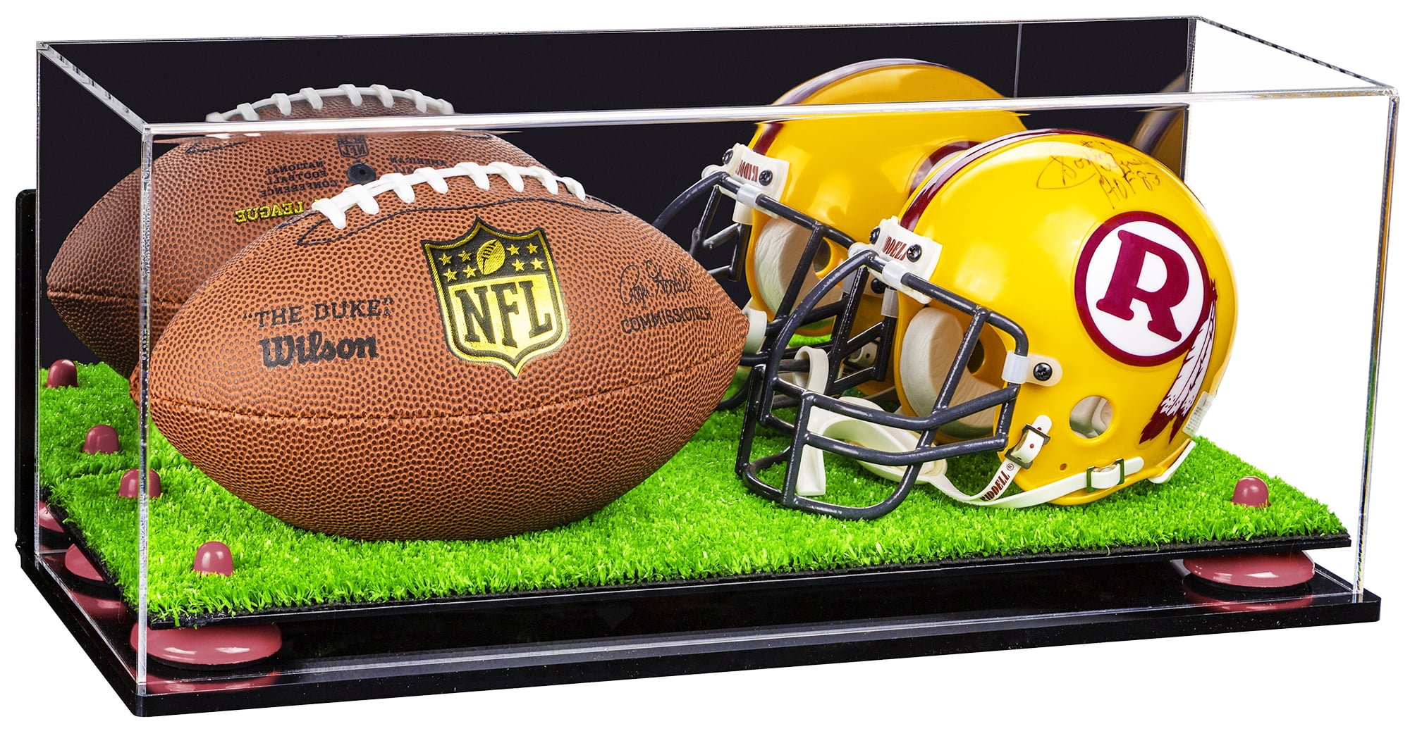 Acrylic Double MINI - Miniature (not full size) Football and Helmet ...