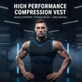 Sleeveless Compression Shirt Men，4-Way Stretch, Moisture-Wicking ...