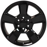 OE Wheels 20 inch Black 5652 Rims & Goodyear Tires Set Fit Specific GM ...