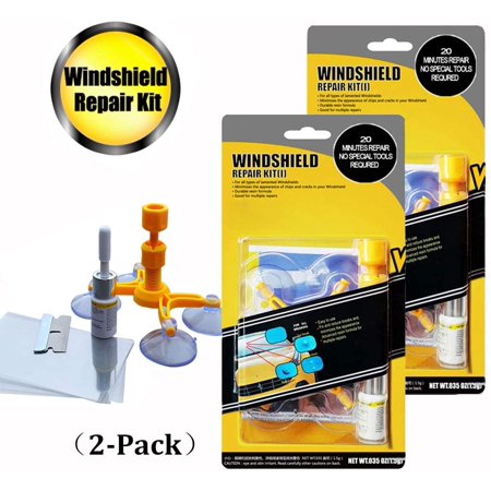 Car Windshield Repair Kit for Chips and Cracks, Bulls Eye, Star d ...