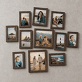 Brown 10 Pack Picture Frames Multi Size Gallery Set For Wall Or ...