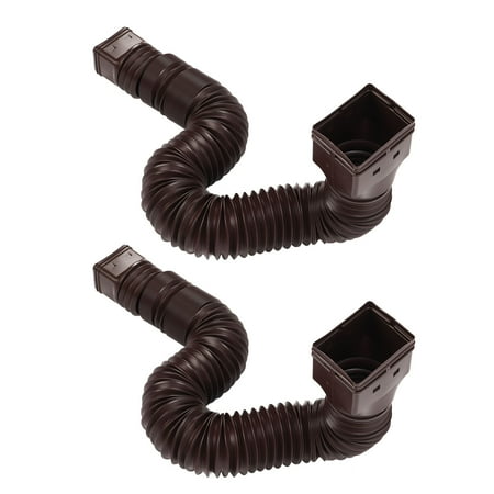 Rain Gutter Downspout Extension, 2 Pack Down Drain Extender Connector ...