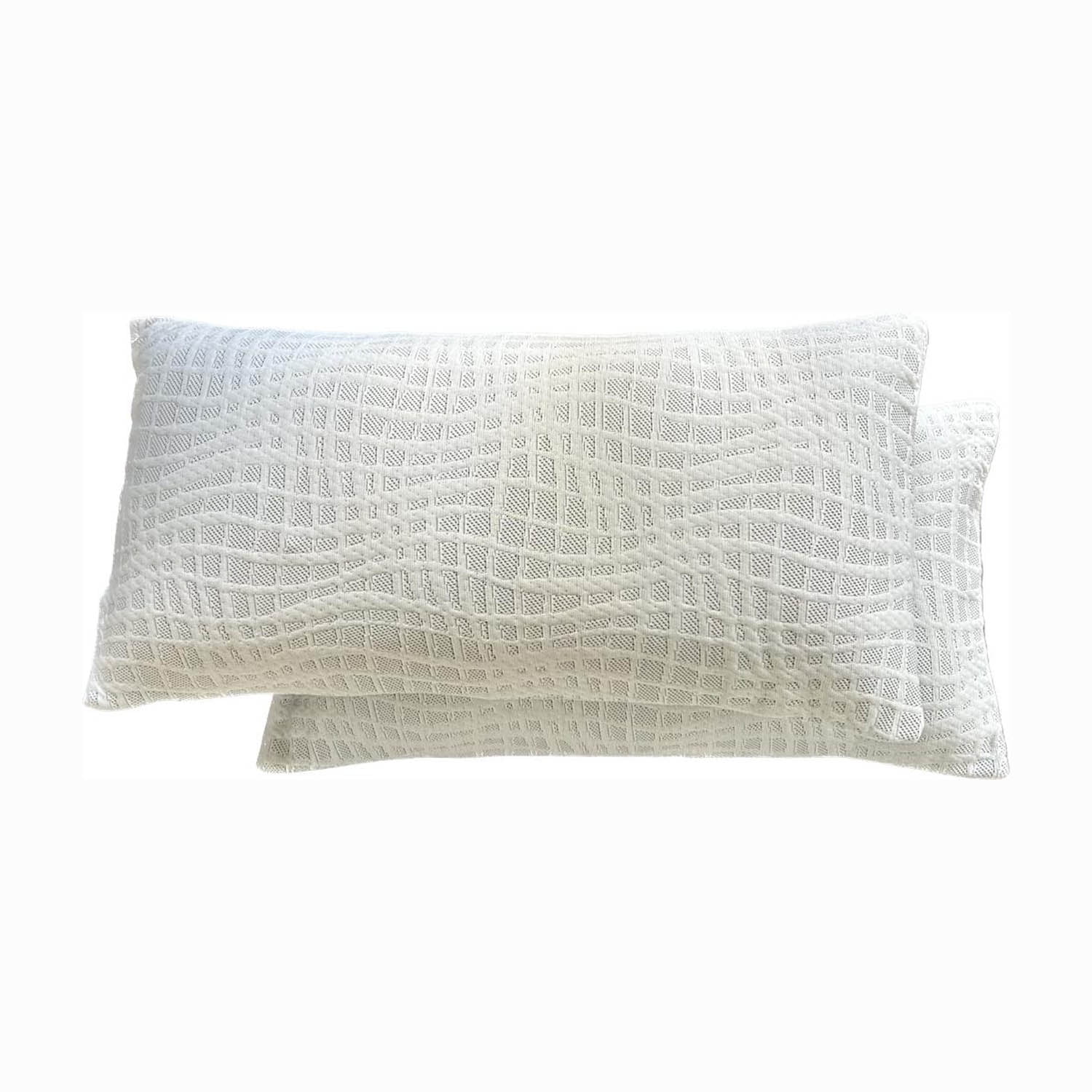 Paquete de Dos Almohadas Estándar Memory Foam Silver Edition Blanca con ...