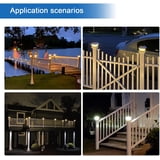 Dual Modes Solar Lamp Post Light for 4x4 Wooden/Vinyl Posts, LED Patio ...