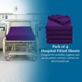 4 Pack Hospital Bed Fitted Sheets 36" x 84" x 8" Deep – 100% Egyptian ...