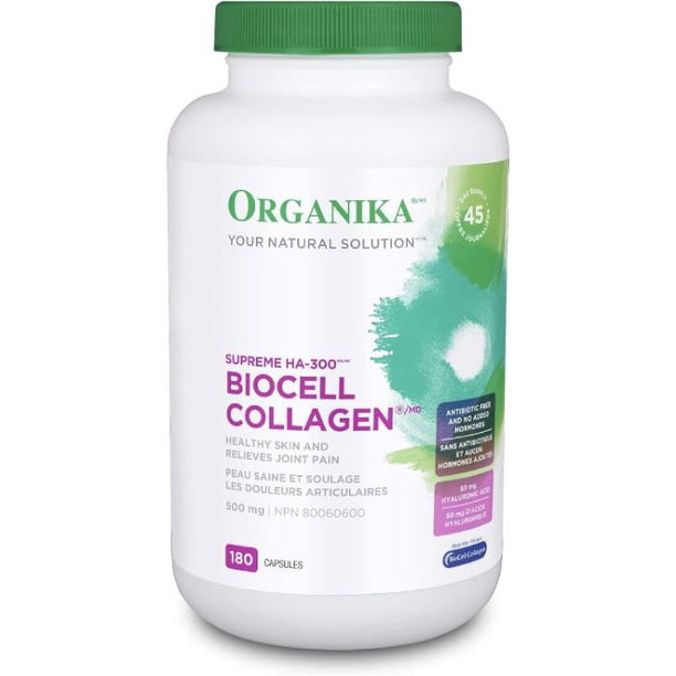 Organika - Biocell Collagen (Formerly Ha-300), 180 Capsules - Walmart.ca
