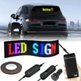 Advertising rgb led panel car rear window sign flexible display screen ...
