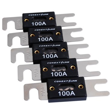 Renogy 2ft 10AWG ANL Fuse Cable with Double Ring Terminals for 3/8 in ...