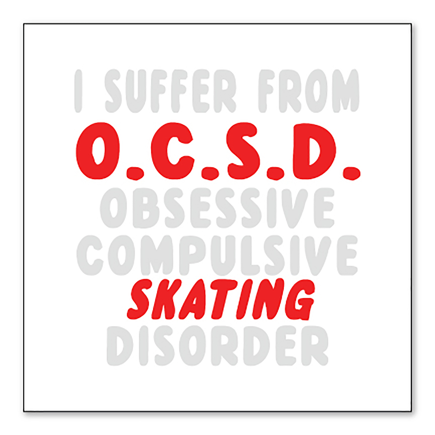 DistinctInk Custom Bumper Sticker - 10" x 10" Decorative Decal - White ...