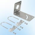 Antenna Mast Clamp,Antenna Pole Mount Bracket with Double U-Bolts ...