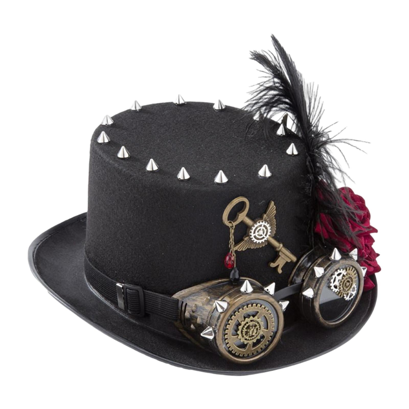 Steampunk Gótico Con Remaches Fedora Para Adulto Artículo Novedoso ...