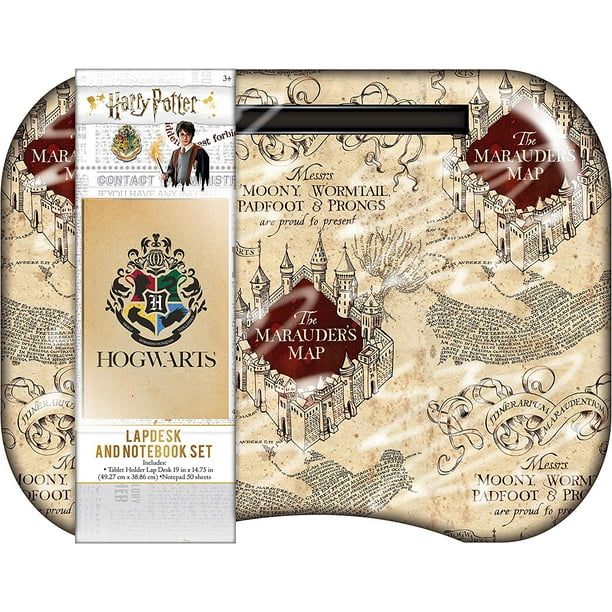 Harry Potter Kids Lap Desk Tablet Holder Marauder's Map with Hogwarts ...