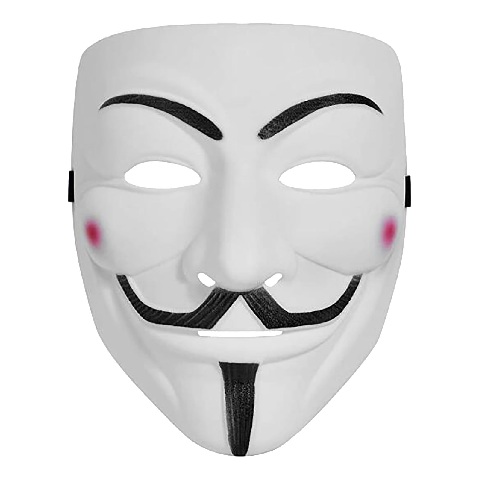 Máscara de hackers blanca V para Vendetta, máscara facial para ...