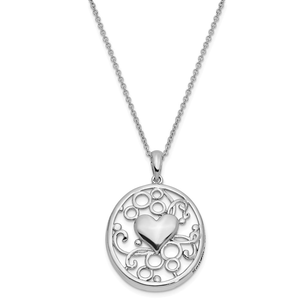 Mia Diamonds Semi-Solid 925 Sterling Silver Antiqued Sending You My ...