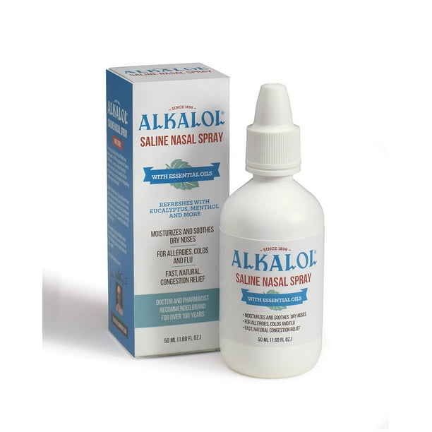 Alkalol Saline Nasal Spray, 1.69 oz - Walmart.com
