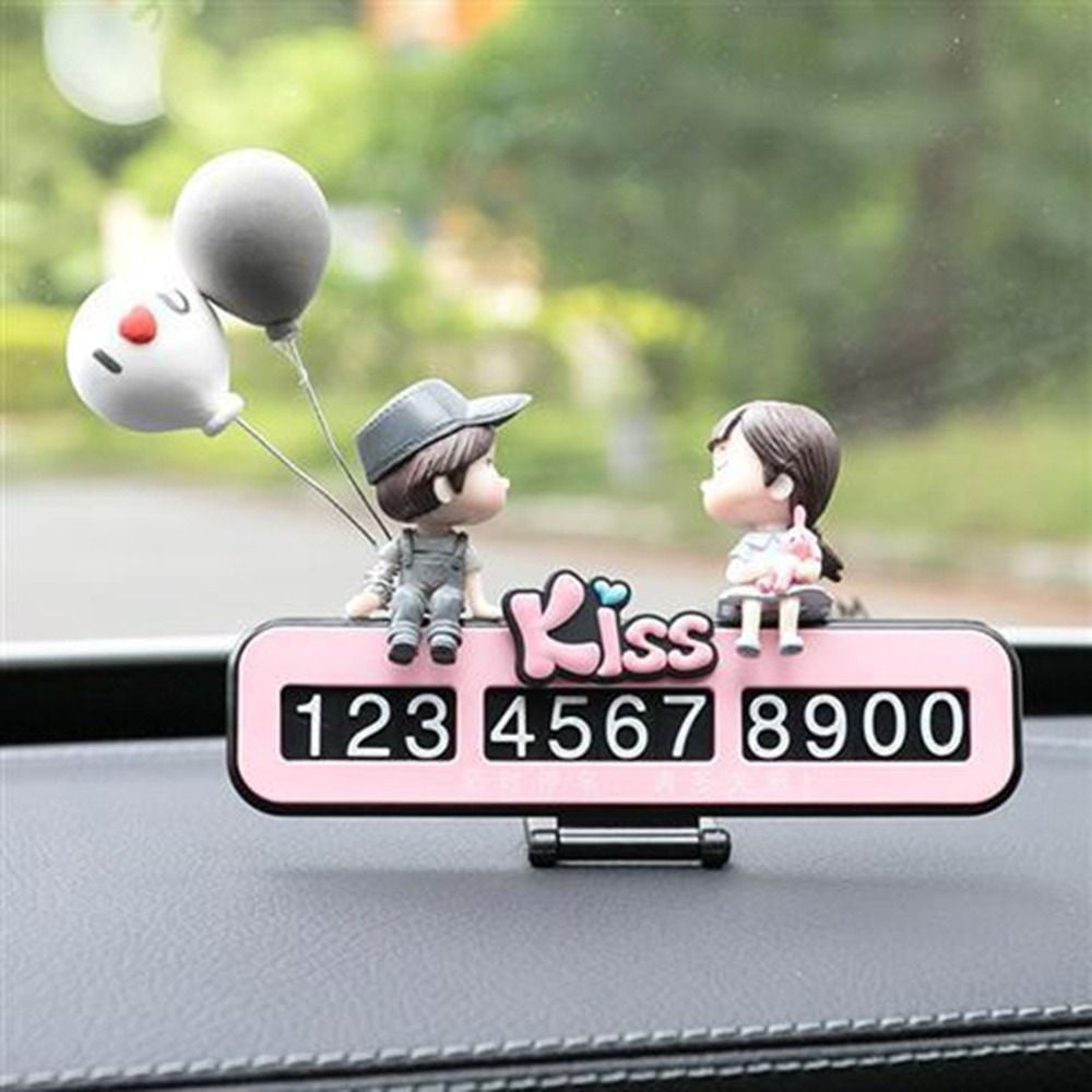 Creative Women Cartoon Balloon Auto Accessoires Temporary Parking ...