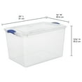 Sterilite Large Storage Bin, 66 Quart Clear Plastic Storage Container ...
