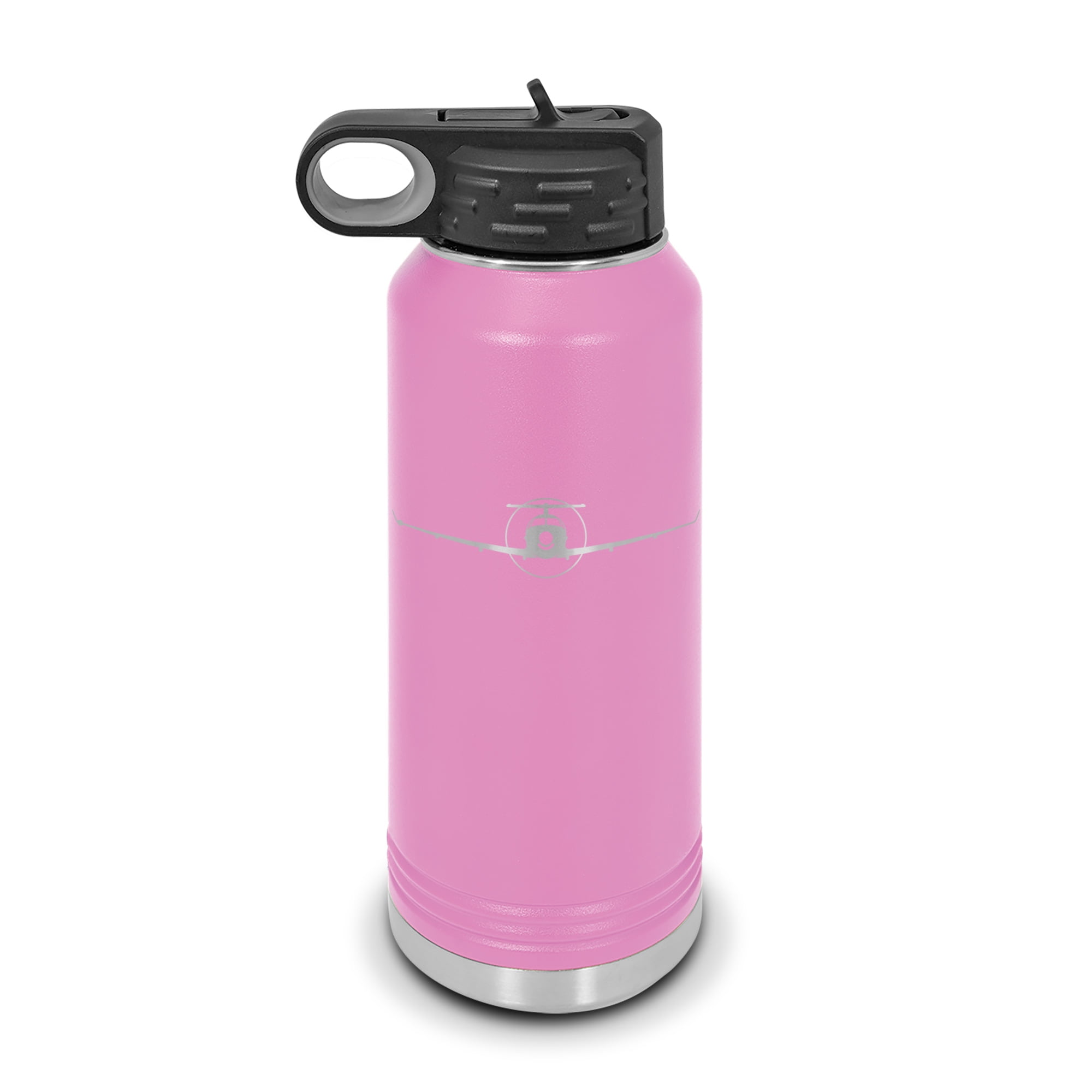 PC-12 U-28A Water Bottle 32 oz - Laser Engraved w/ Flip Top Removable ...