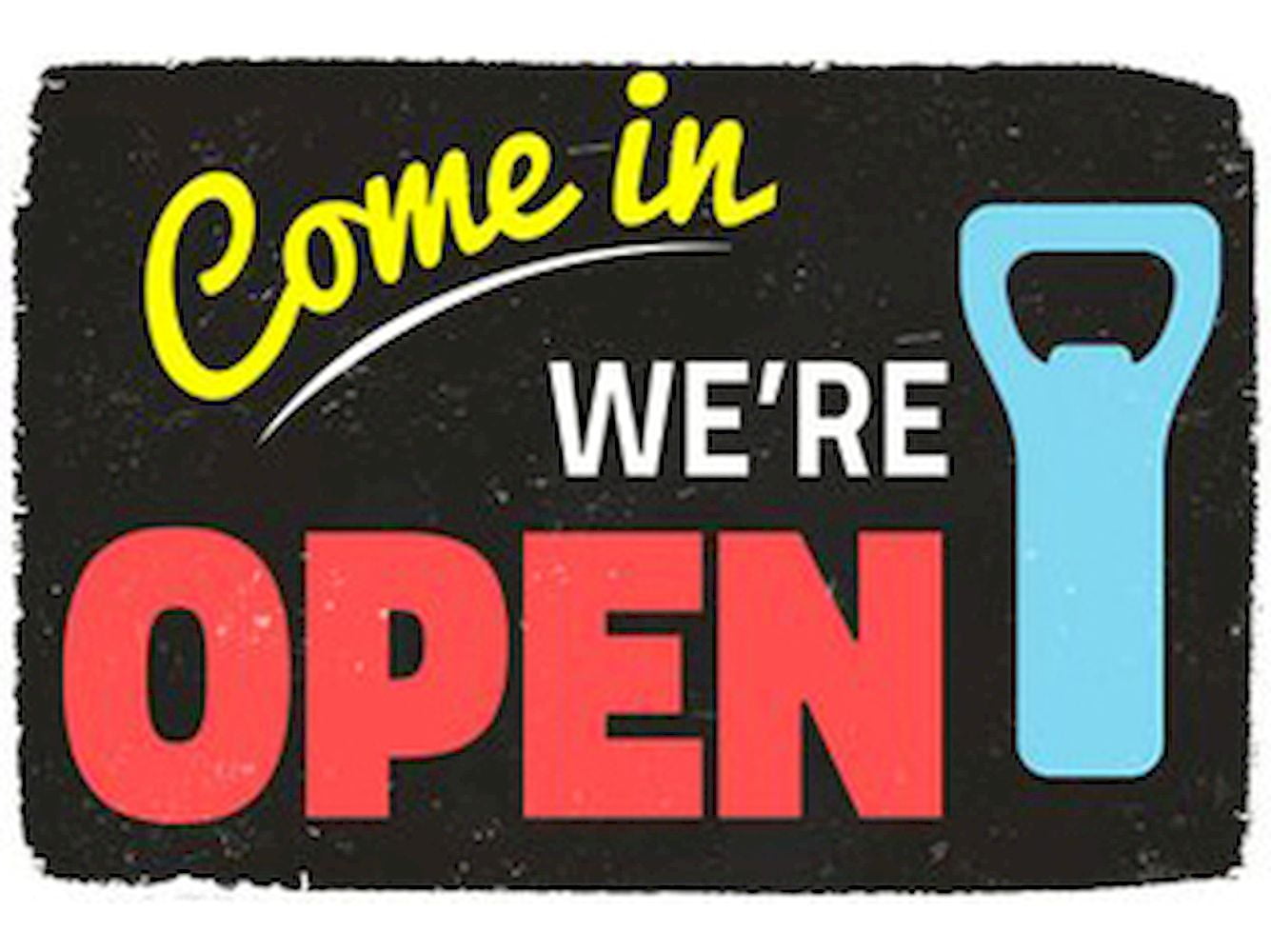 "Open" Metal Sign - Walmart.com