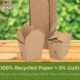 Avant Grub 26 oz Large Disposable Paper Take Out Boxes, 10 Pack ...